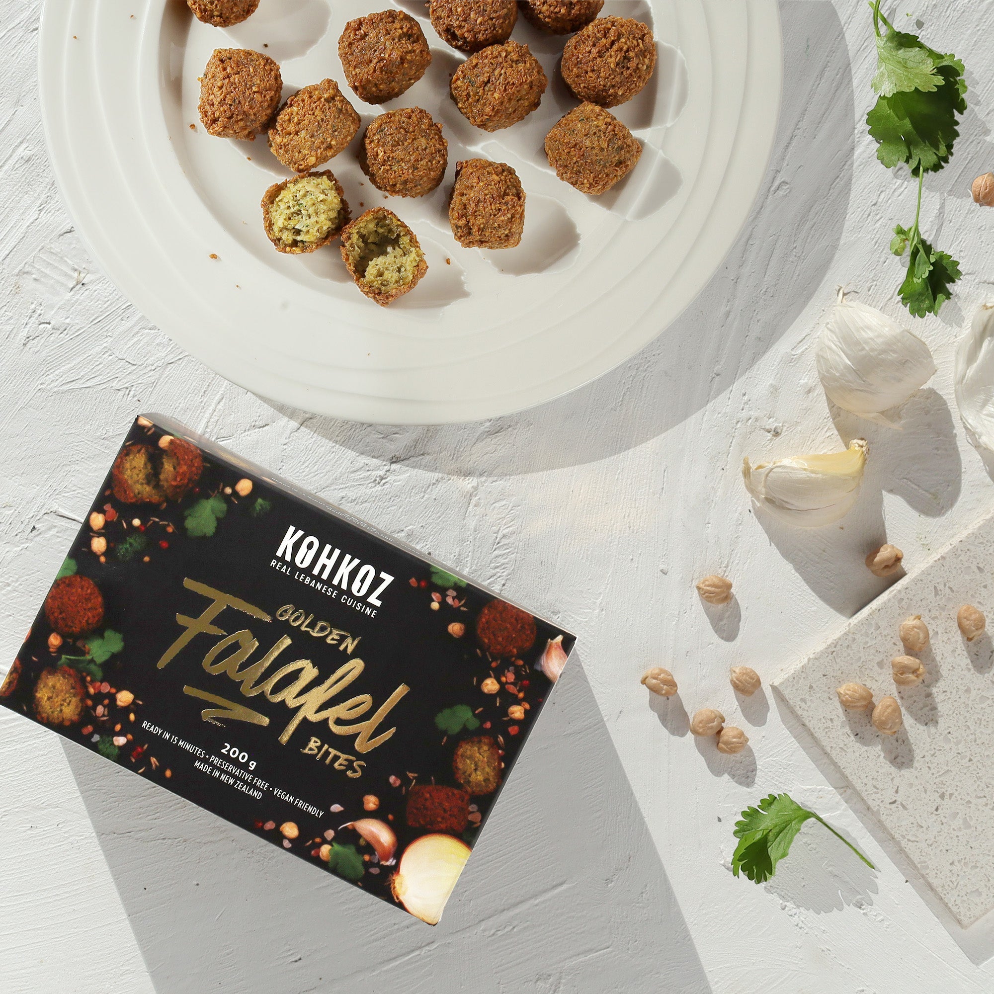 Golden Falafel Bites | Mediterranean Food | Lebanese Cuisine | Kohkoz
